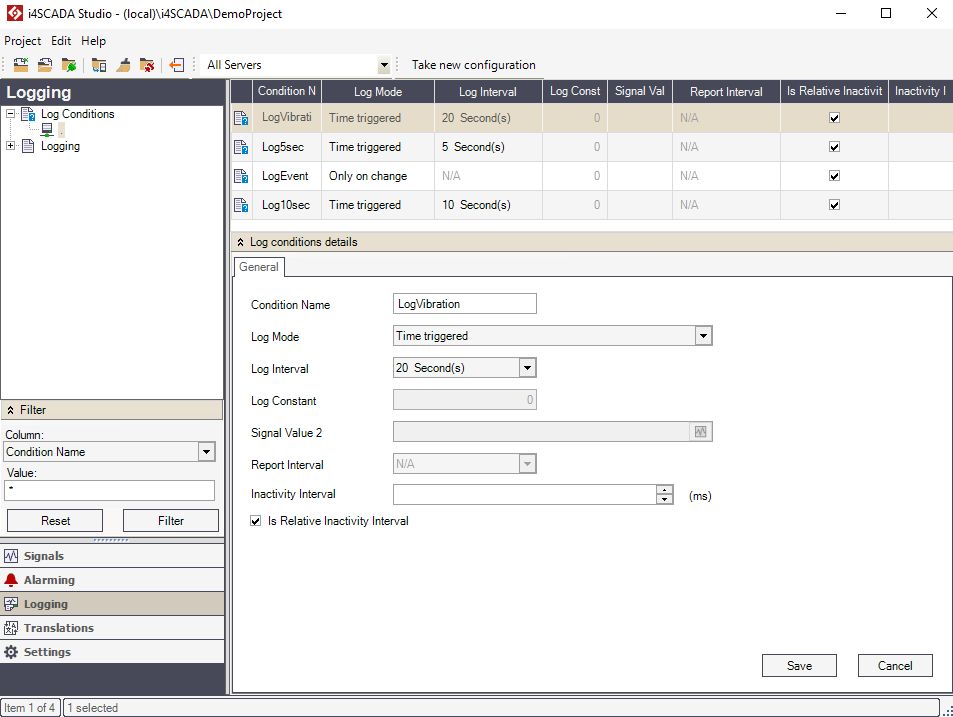 i4scada Log Conditions