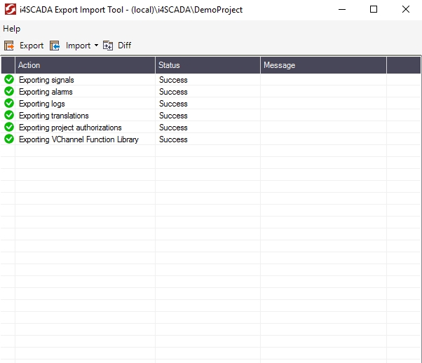 i4scada Export Import Tool