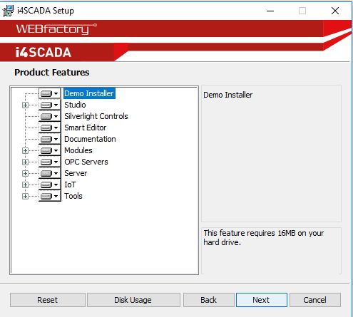 Installing i4scada setup, while having SQL Server available