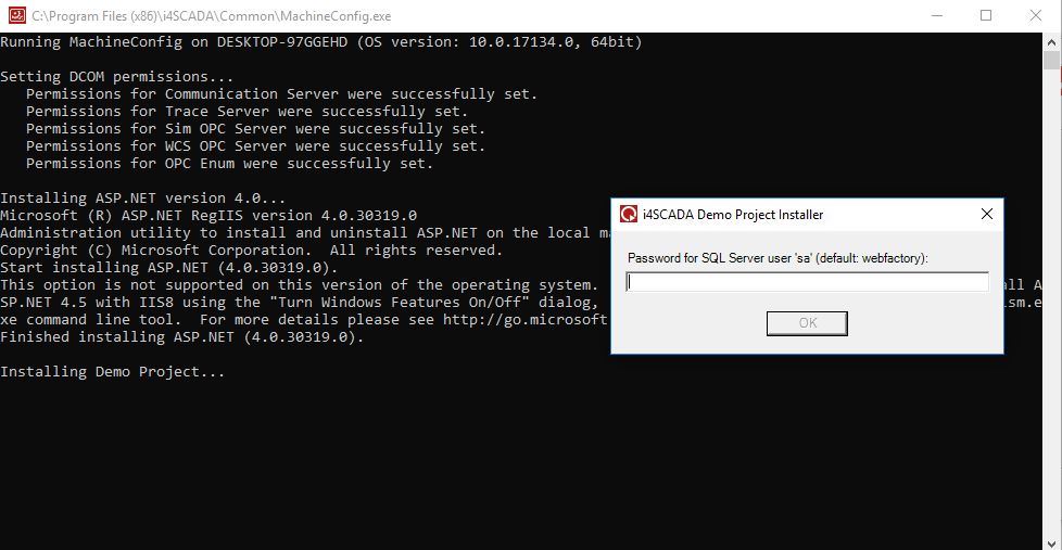 Installing i4scada setup, while having SQL Server available