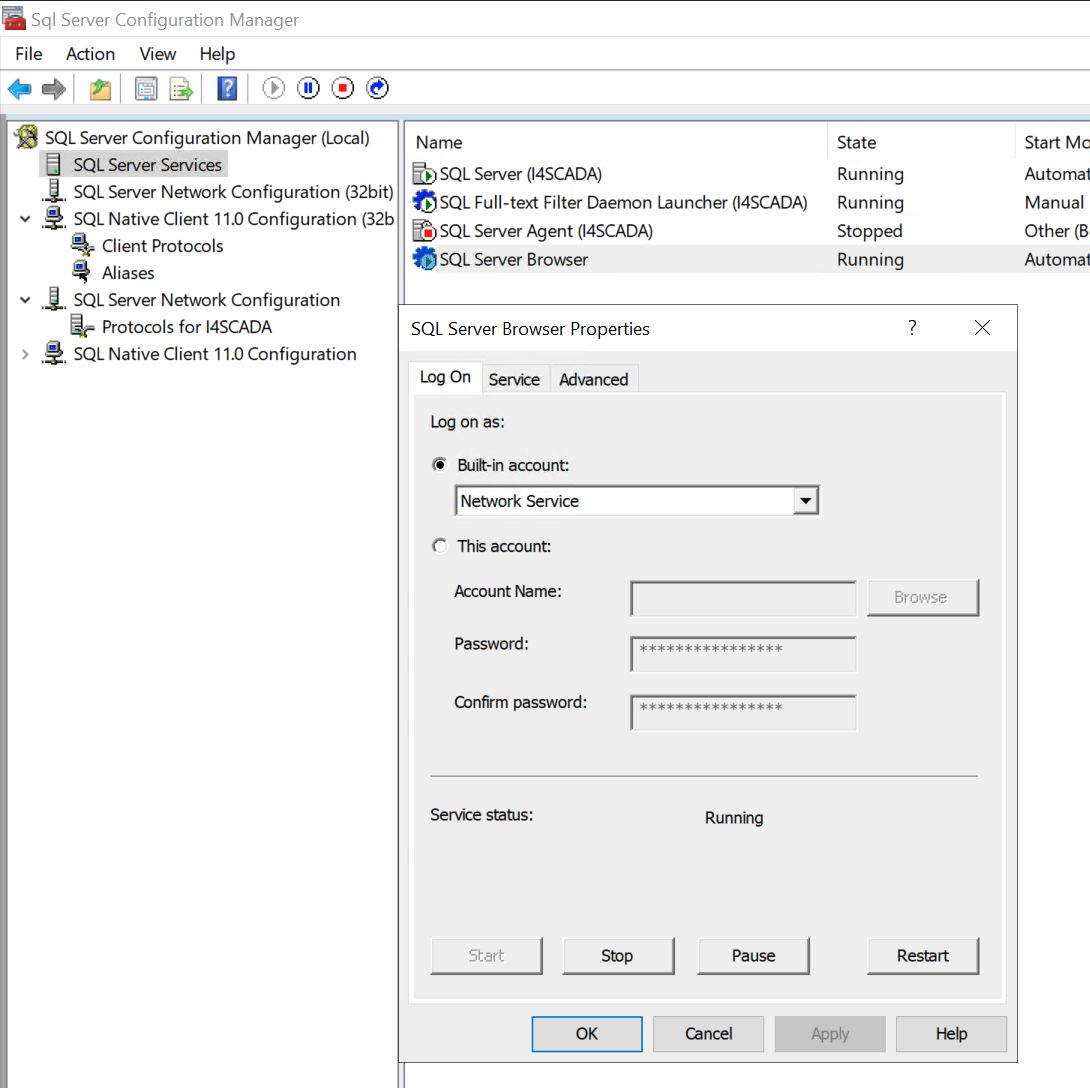 Running i4scada on three separate machines