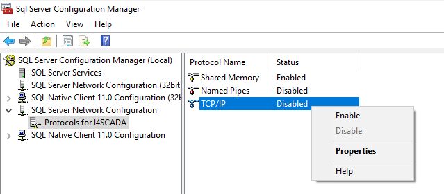 Running i4scada on three separate machines