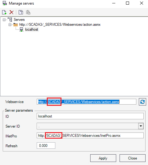 Running i4scada on three separate machines