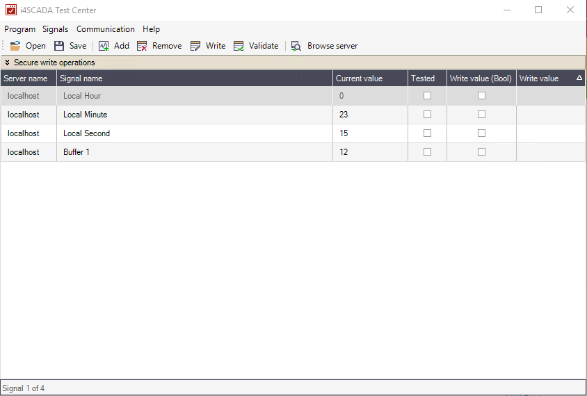 Running i4scada on three separate machines
