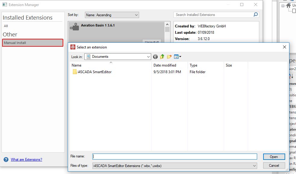 i4scada SmartEditor Extensions overview