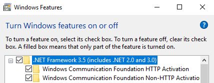 Activating Windows Roles and Features