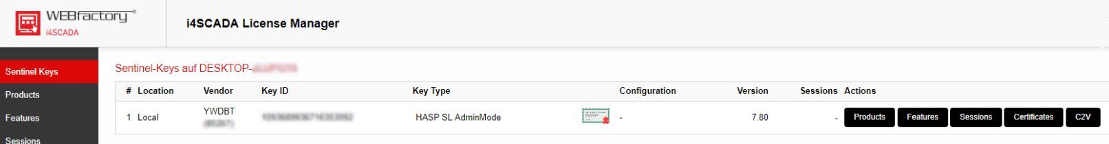 Activate a new software-based license