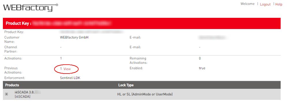 Transfer of a software-based license