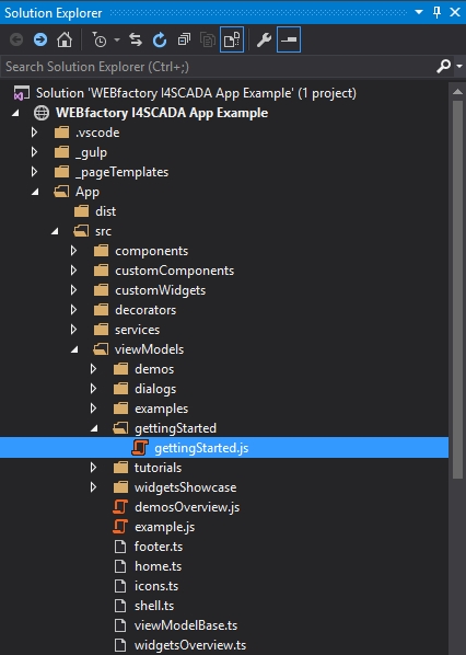 Adding a view model to the i4scada App Template
